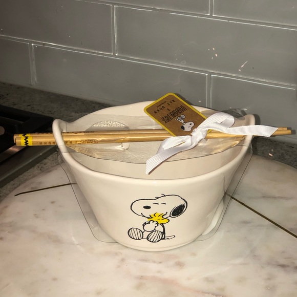Rae Dunn | Dining | Nwtrae Dunn X Peanuts Ceramic Ramen Noodle Bowl ...